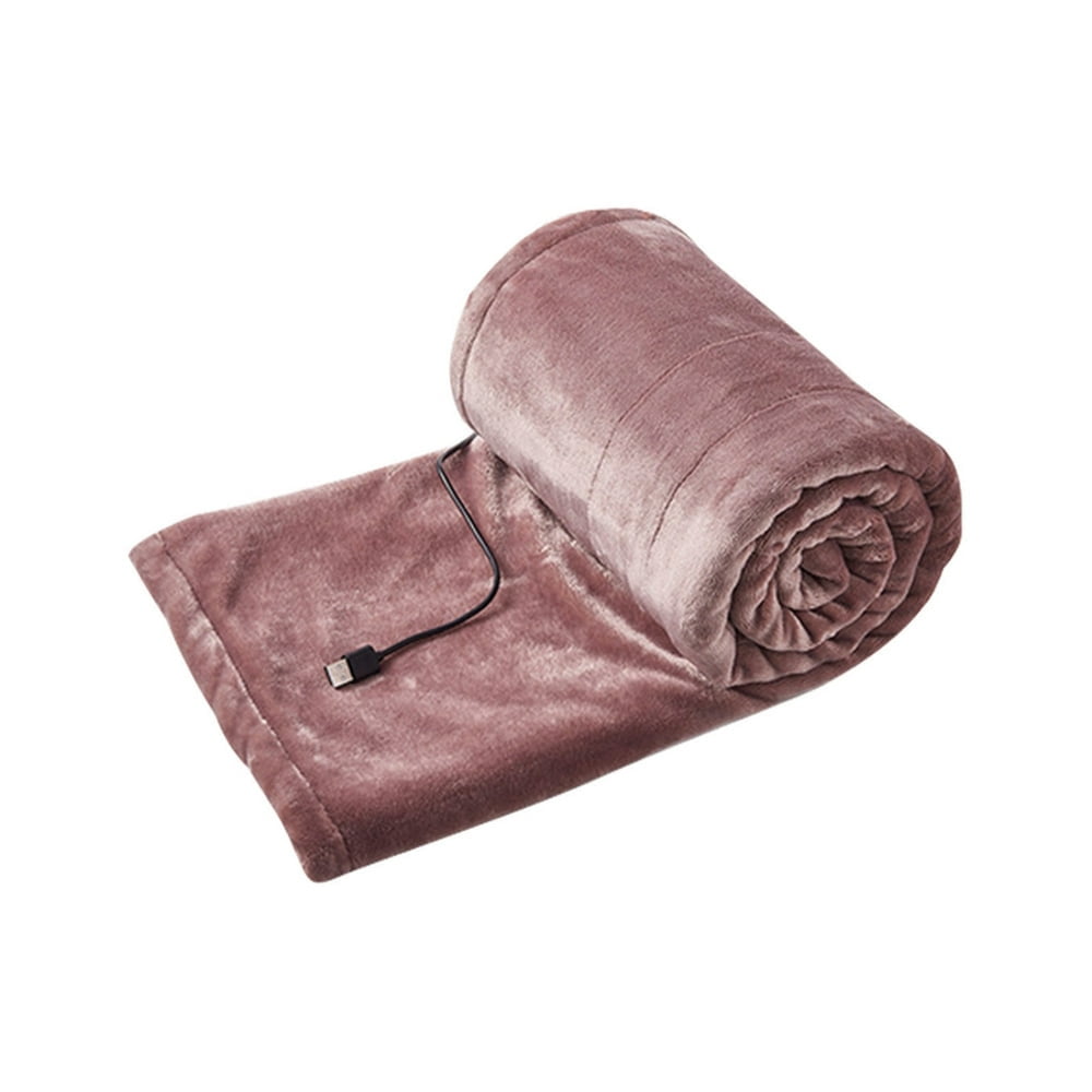 Lindbes 2025 Upgraded Heated Blanket Battery Operated Portable Flannel ...