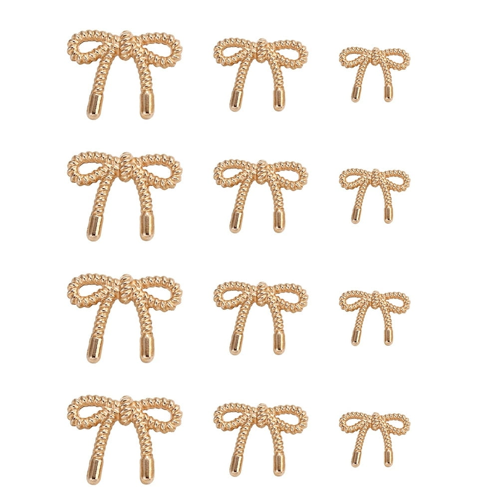 Lindbes 30 Pcs Button Crafts Bow Buttons for Sewing Black Child Golden ...