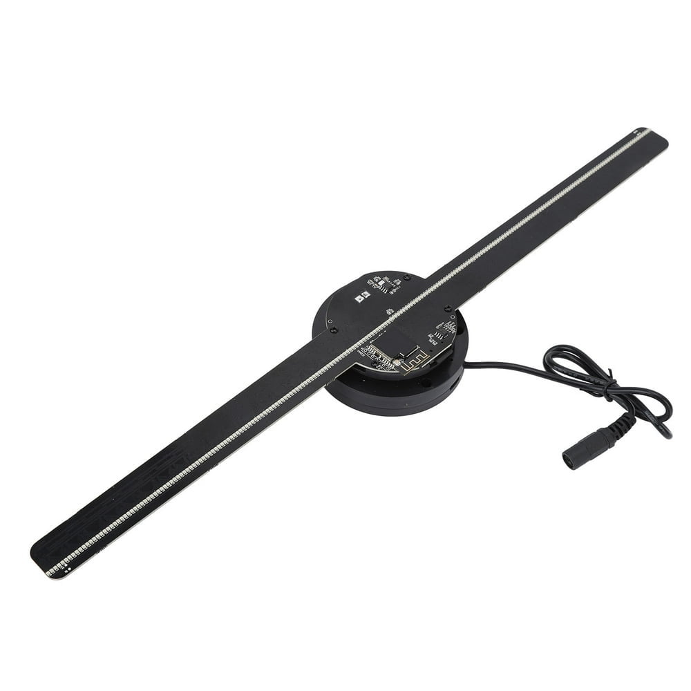 Lindbes 3D Hologram Fan Advertising Display Projector 2 Leaves 224LEDs ...