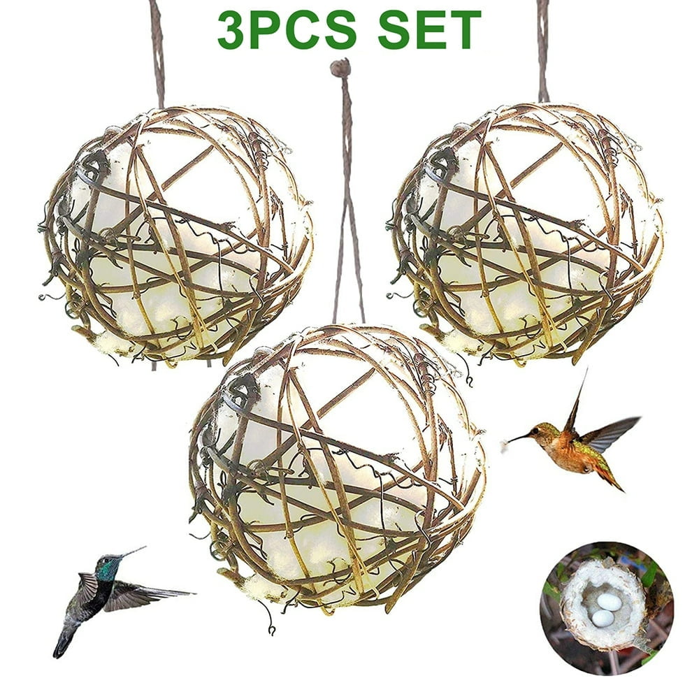 Lindbes 3PCS Globe Hummingbird Cotton Balls Hummingbird Nesting ...