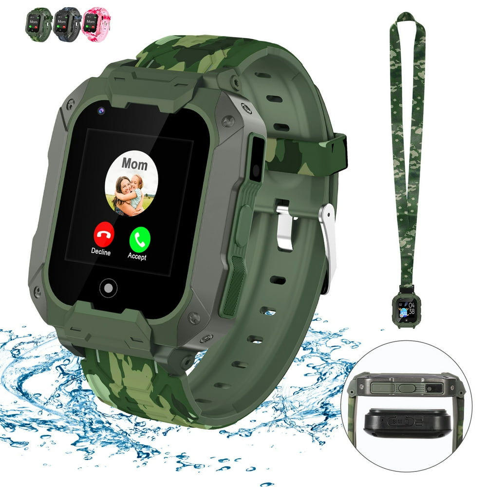 Lindbes 4G Smart Watch for Kids Smartwatch Phone with GPS SOS WiFi HD ...