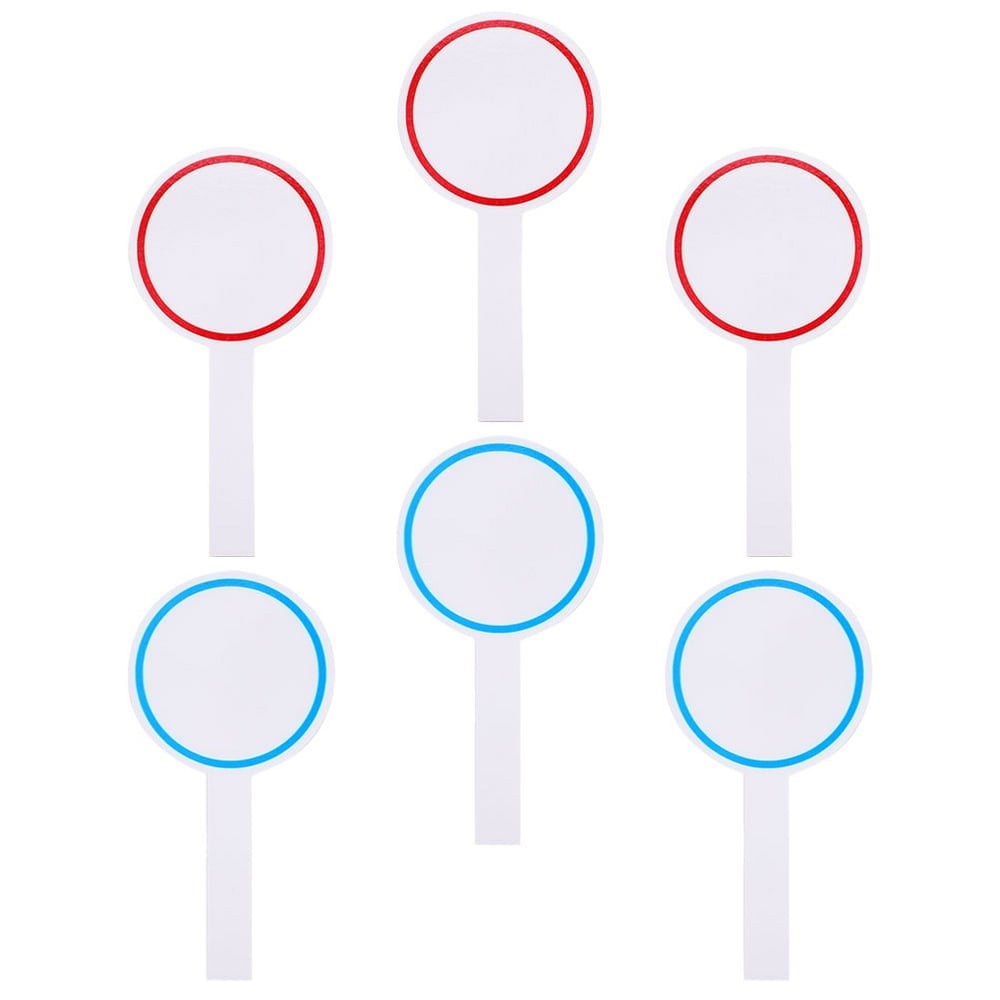 Lindbes 6Pcs Auction Paddles - Dry Erase White Board Signs for Bidding ...