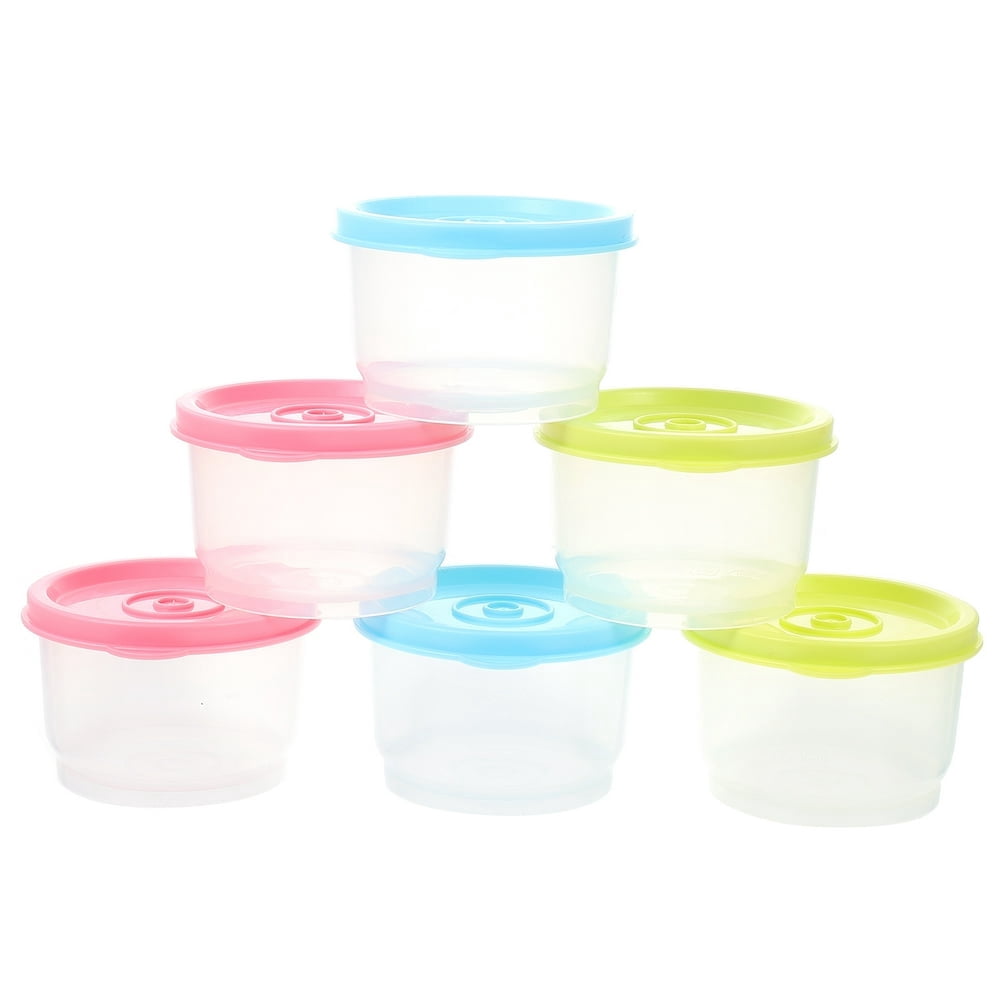 Lindbes 6pcs Baby Food Container Mini Food Storage Container Outdoor ...