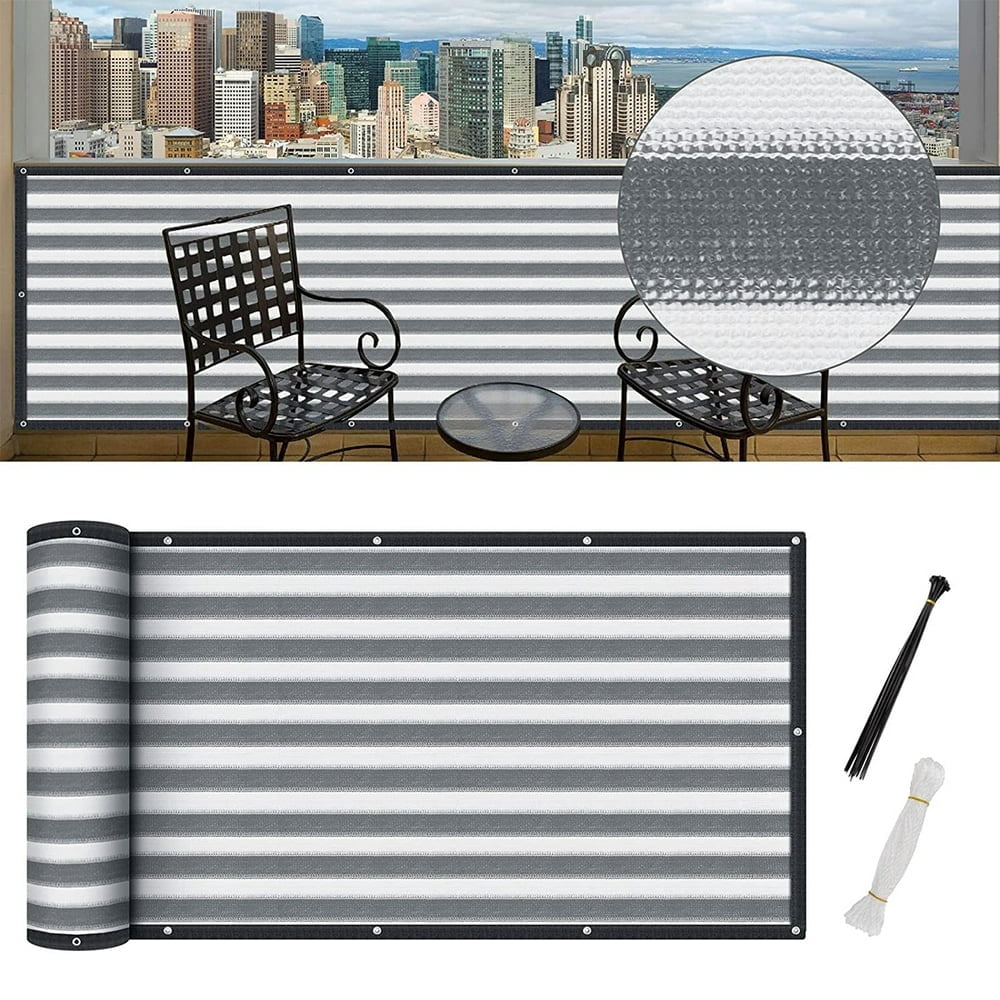 Lindbes Balcony Privacy Screen Protection Cover 95% Shading UV ...
