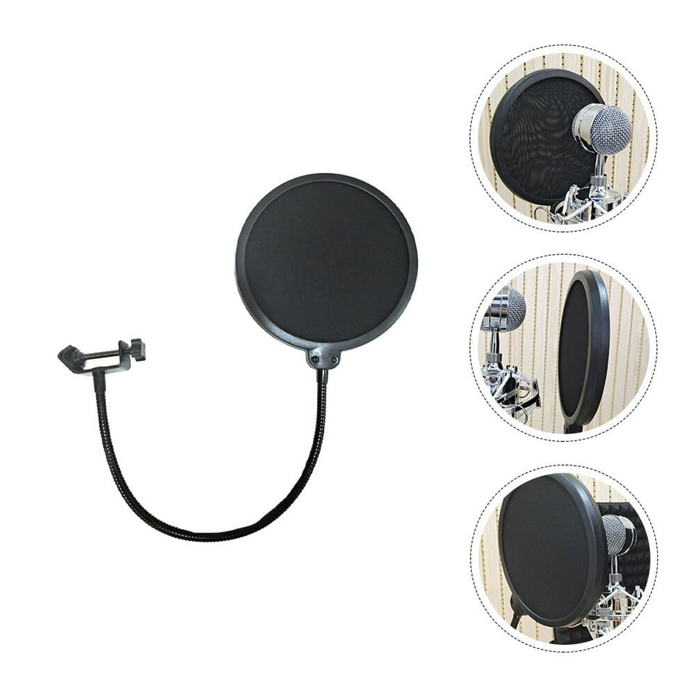 Lindbes Filter Mic Wind Microphone Screen Filter Recording Dual Screen ...