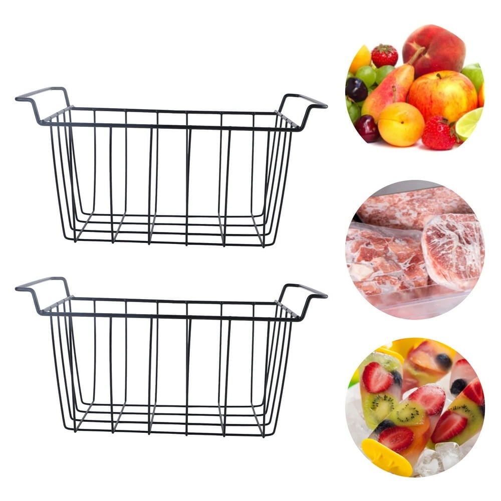 Lindbes Freezer Basket 2Pcs Chest Freezer Bins Deep Freezer Wire Basket ...