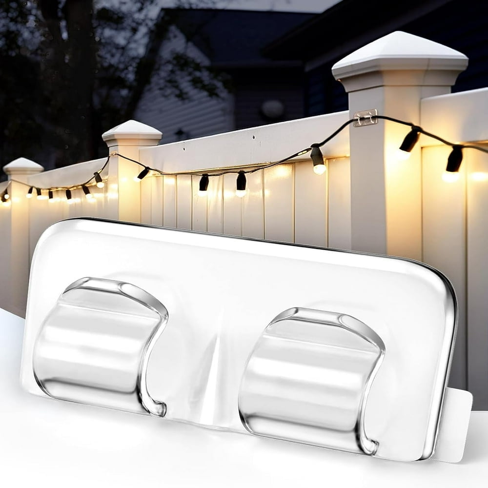 Lindbes Hooks for Outdoor String Lights Clips 40Pcs Heavy Duty Light ...
