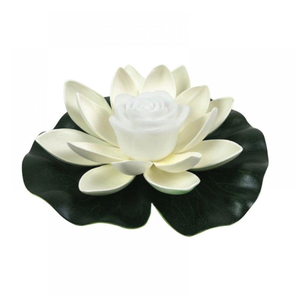 Lindbes Led Waterproof Floating Lotus Light Battery Powered Color ...