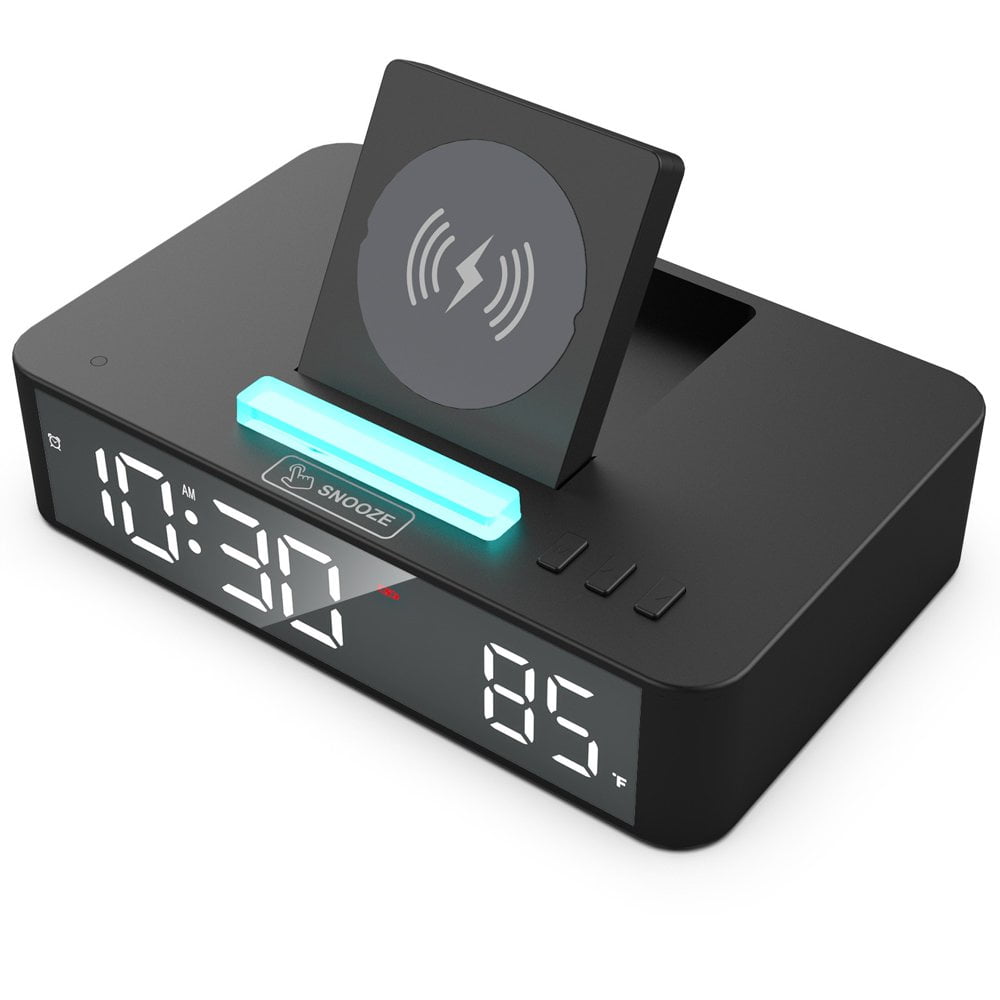 Lindbes One Click Lifting Wireless Charger Atmosphere Light Electronic ...