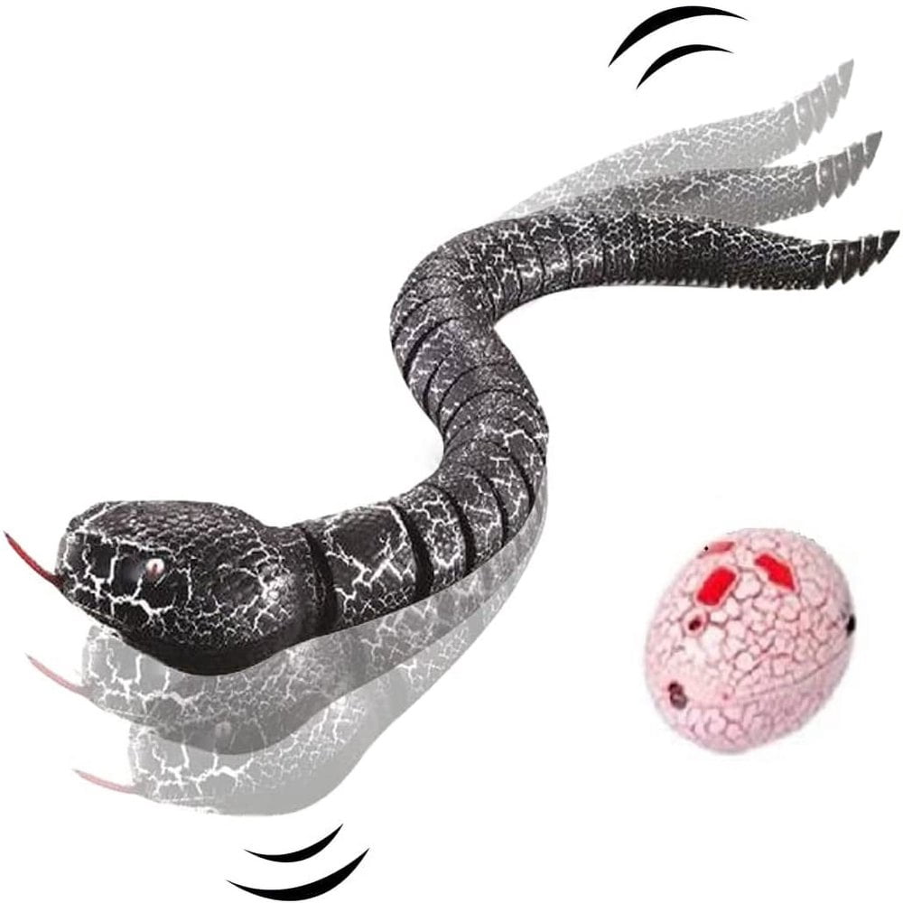 Lindbes Remote Control Snake Toy for Kids 16” Rechargeable Realistic RC ...