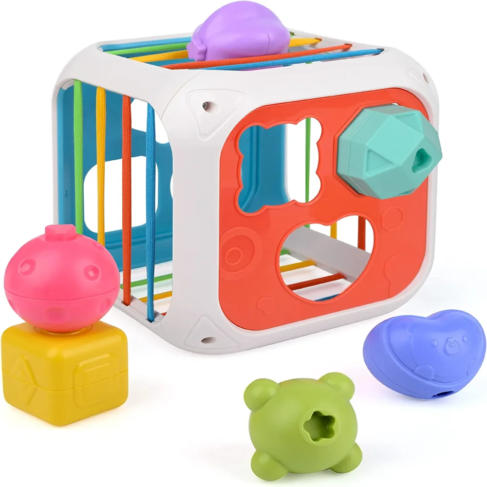 Lindbes Shape Sorter 1 Year Old Baby Toys Baby Shape Sorting Toy 12-18 ...