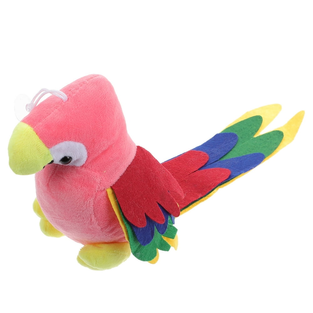 LEEYNEER Simulation Parrot Doll Plush Stuffed Toy Cartoon Funny Parrot ...