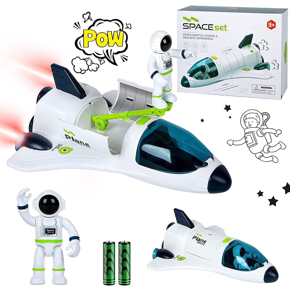 Lindbes Space Shuttle Toys for 3 4 5 6 7 Year Old Electric Light ...