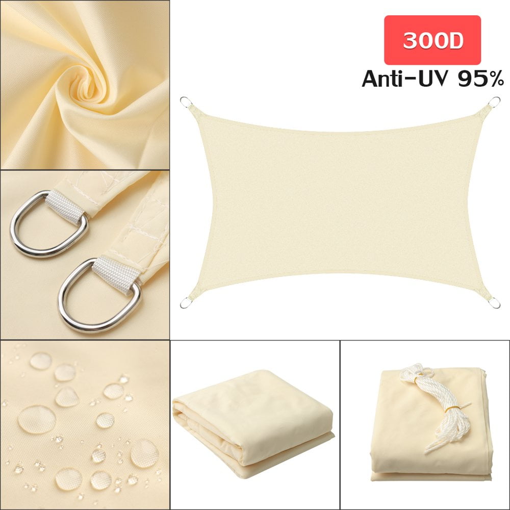 Lindbes Sun Shade Sail UV Blocking Canopy Patio Cover Waterproof Yard ...