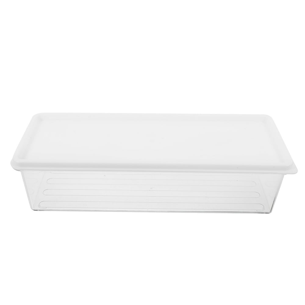 Lindbes Transparent Stackable Ice Bin for Freezer with Lid Space-Saving ...