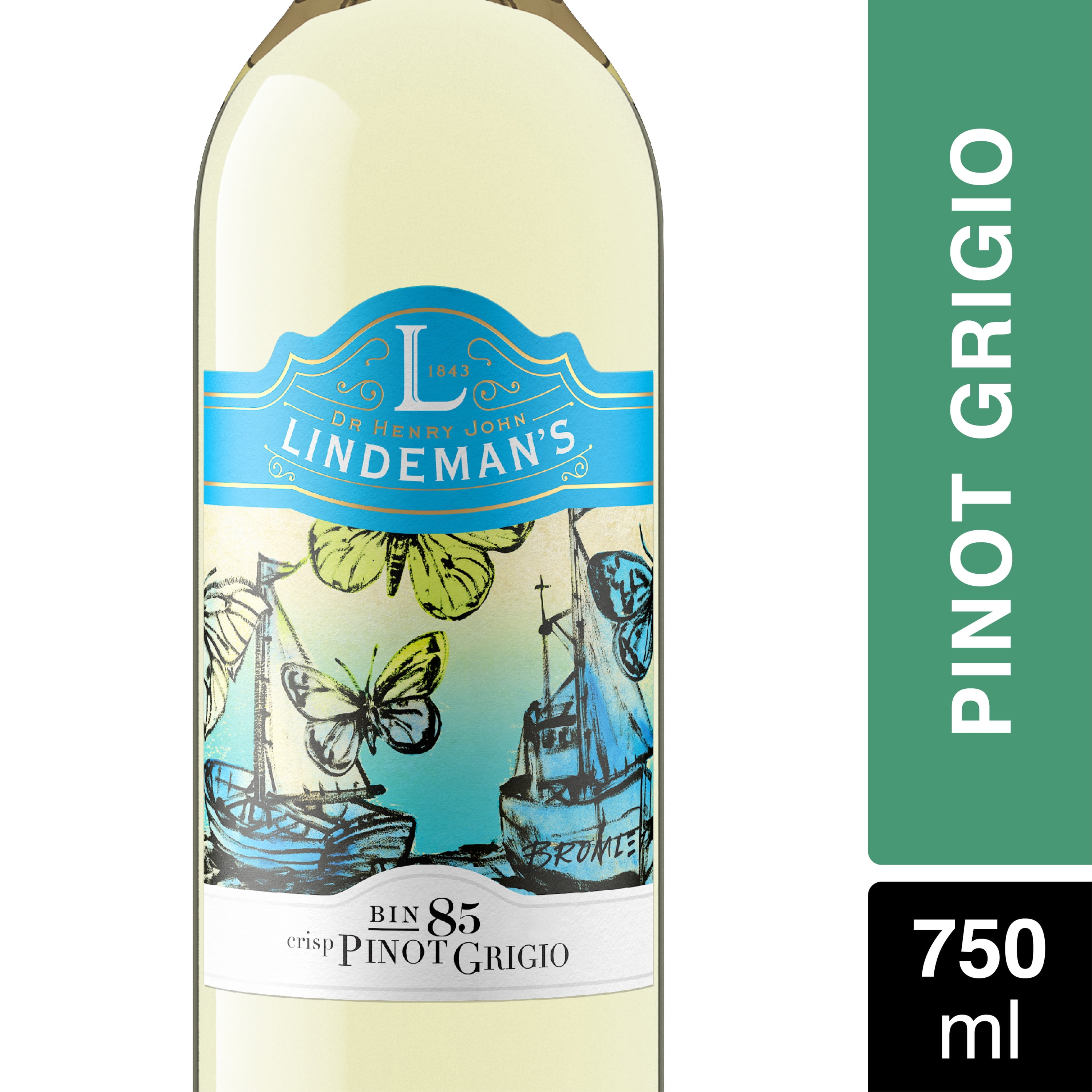 Lindeman's Bin 85 Pinot Grigio White Wine, 750ml Glass Bottle, 11.5% ABV - Walmart.com