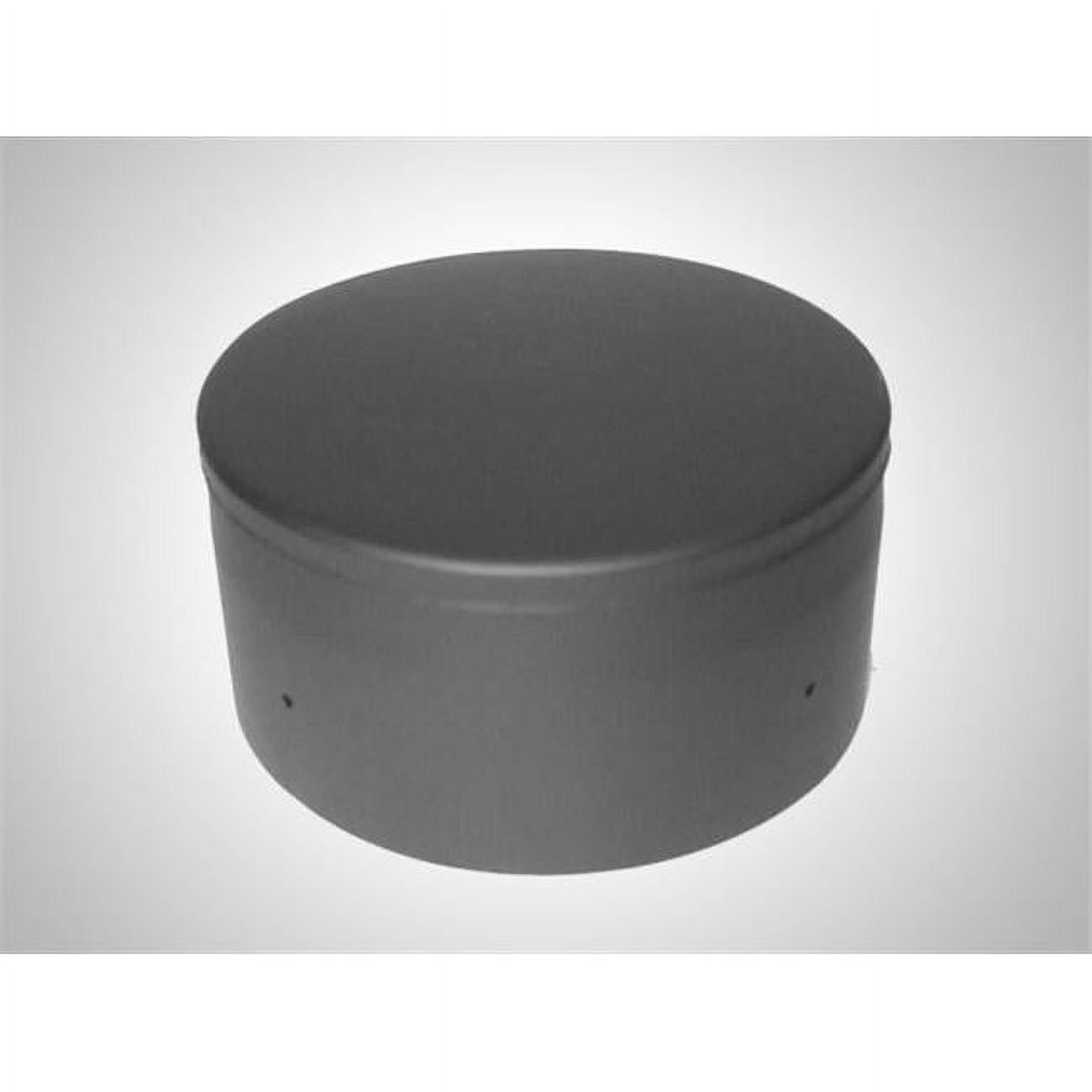 Lindemann 346106 Heat Fab 6 Inch Tee Cap Black Stovepipe - 22 Ga ...