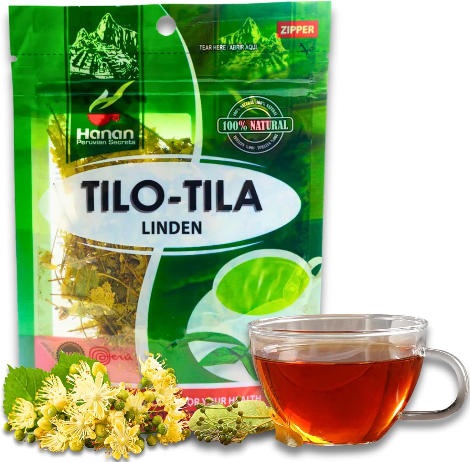 Linden Loose Herbs (Tilo Tila) 0.5 oz (14 g) - Natural, Dried Linden ...