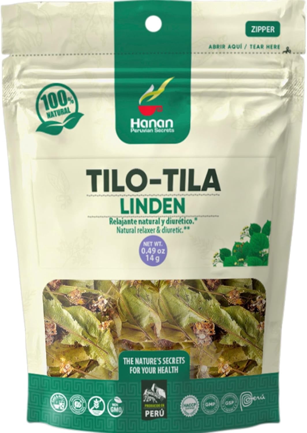 Linden Loose Herbs (Tilo Tila) 0.5 oz (14 g) - Natural, Dried Linden ...