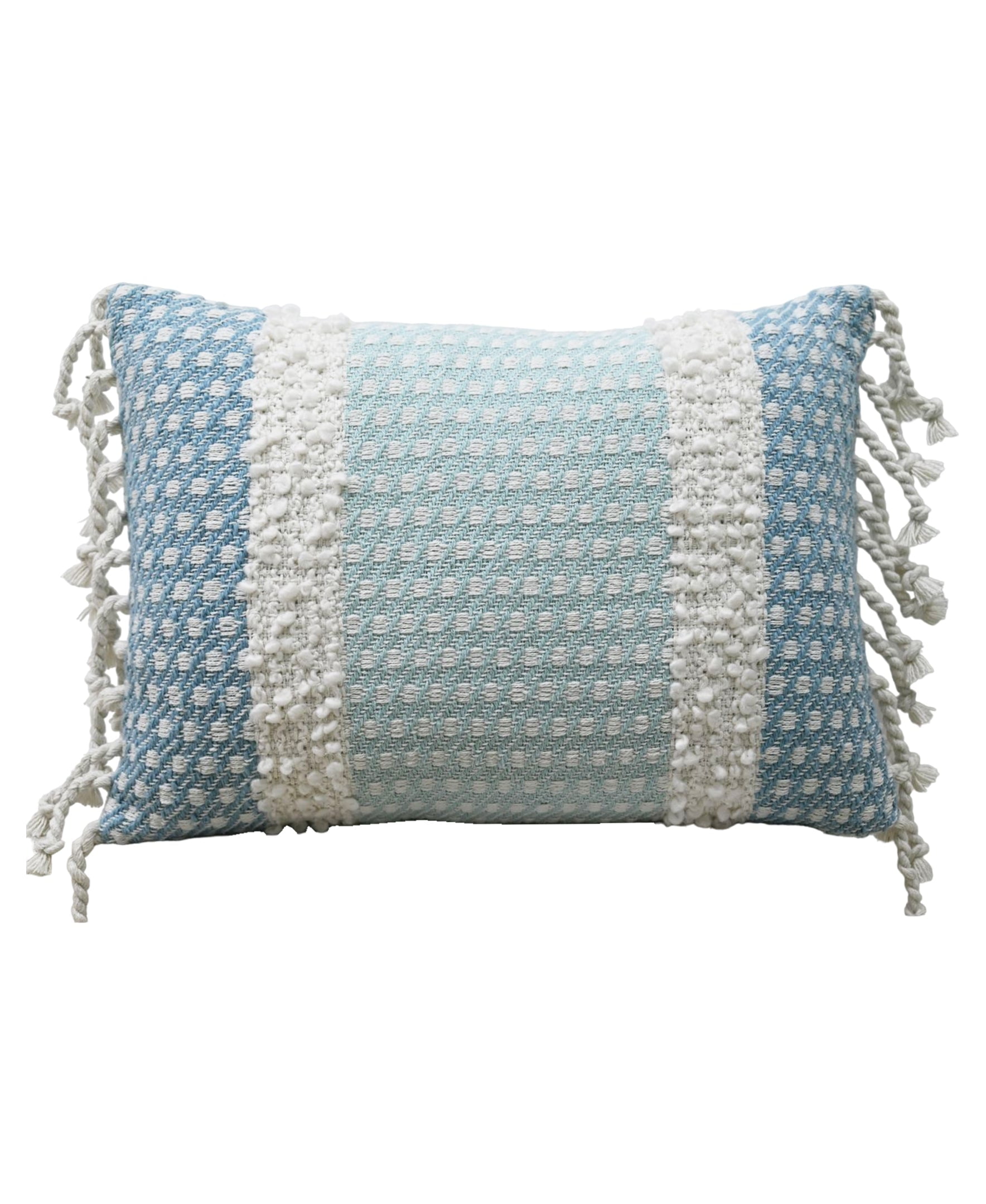 Linden Street Handwoven Buttknot Edging Decorative Pillow, 14''X20 ...