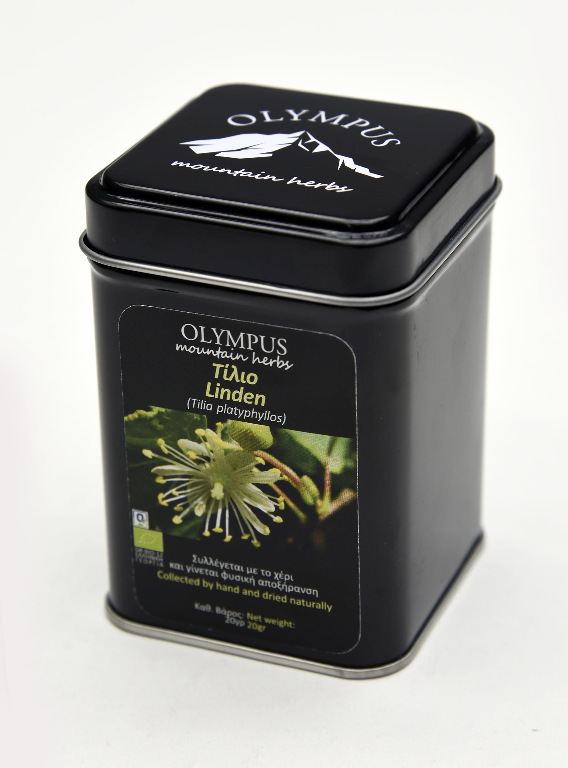 Linden Tea. Organic Greek Loose Leaf Tea. Metal Tin Box 20g / 0.70 oz ...