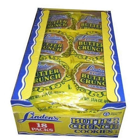 Linden's Cookies, Butter Crunch, 18 Packs of 3 Cookies - Walmart.com