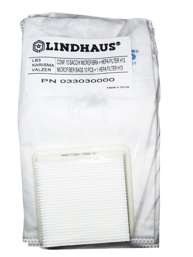 Lindhaus LB3 Bags (10 Pack) + 1 HEPA Filter - Walmart.com