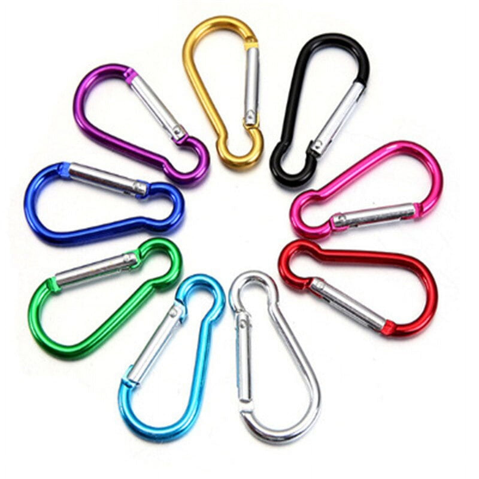 Lindmeyers 10X Multicolor Carabiners, Spring Snap Clip Key Hooks for ...