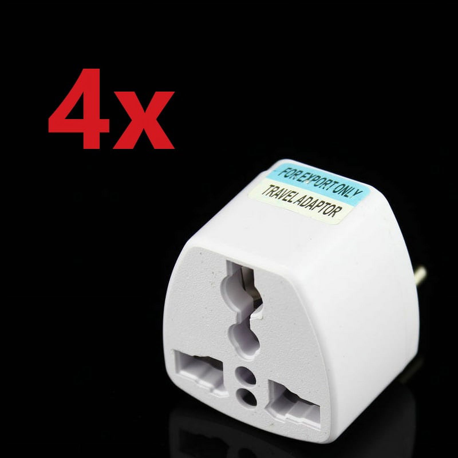 Lindmeyers 2x Travel Adapters US to EU Europe Asia Plug Universal ...