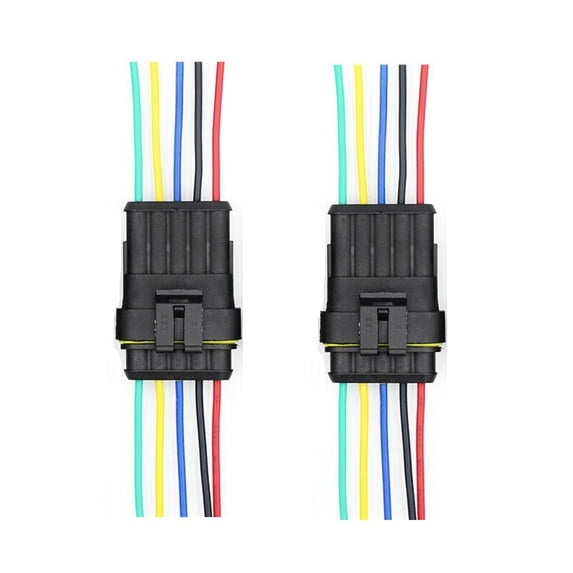 Lindmeyers Waterproof Plug Connector 5 Pin M/F - Walmart.com
