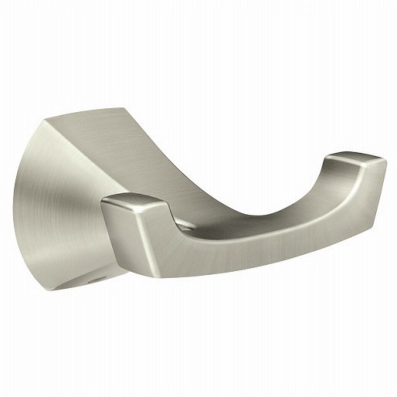 Lindor Spot Resist Brushed Nickel Double Robe Hook. Elegantly simple ...