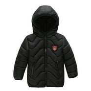 Boys Girls Kid Winter Thick Jacket Warm Zipper Hooded Windproof Coat Cute Outwear,2-7T - Walmart.com
