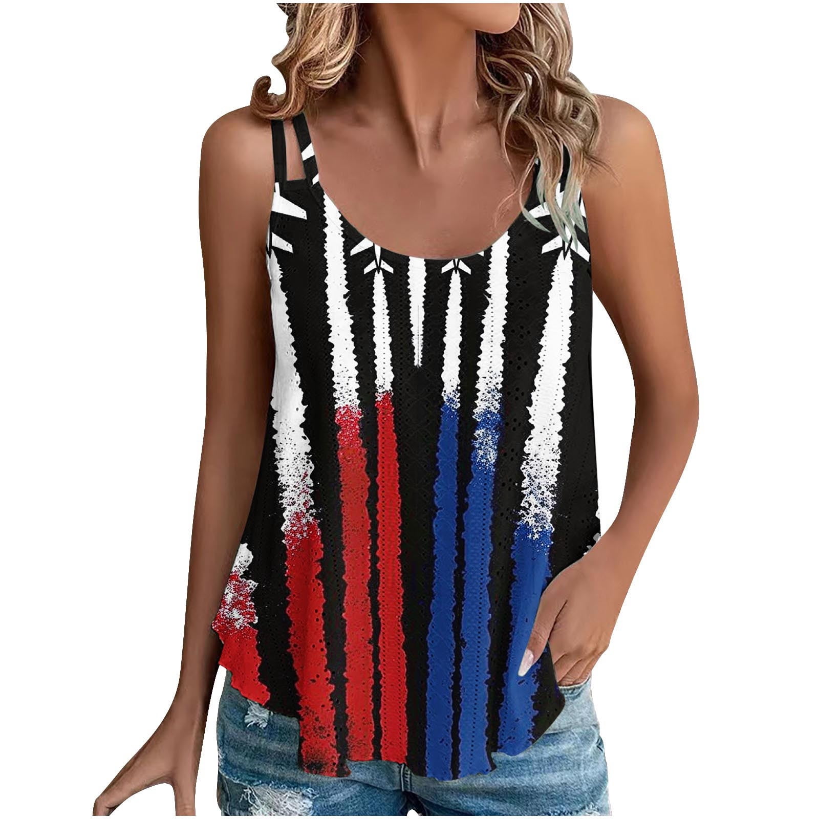Lindreshi Tank Tops for Women 2024 Loose Fit 2024 Women's Spring and ...