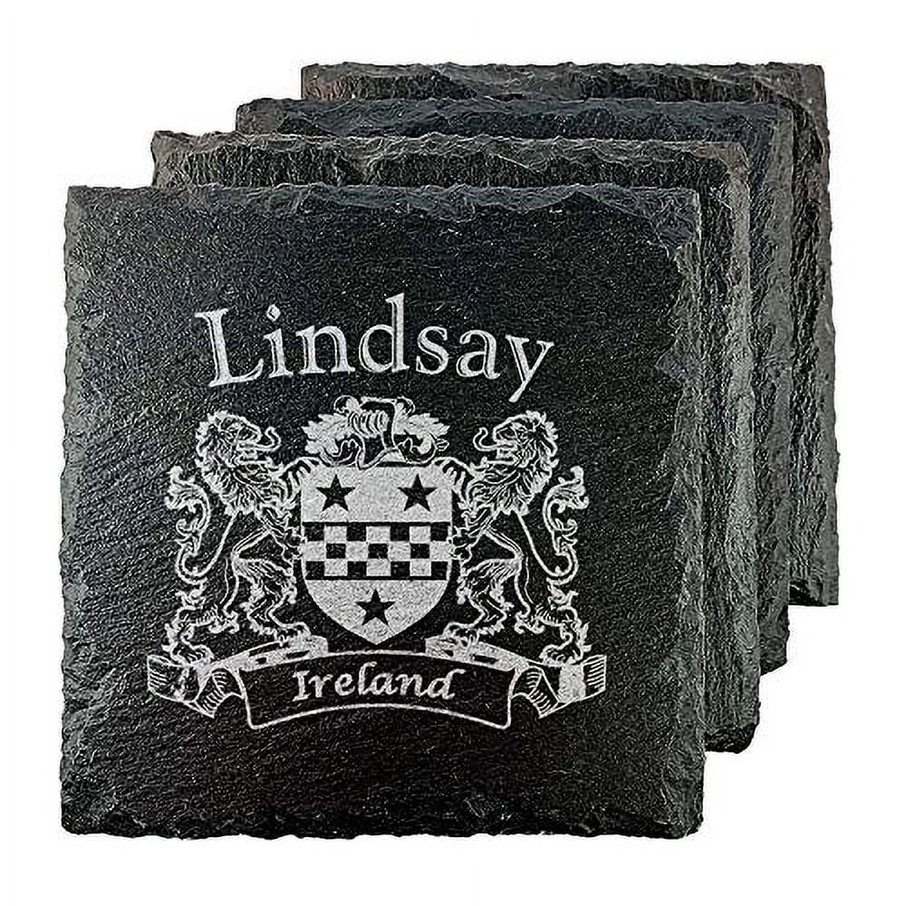 Lindsay Irish Coat of Arms Slate Coasters - Set of 4 - Walmart.com