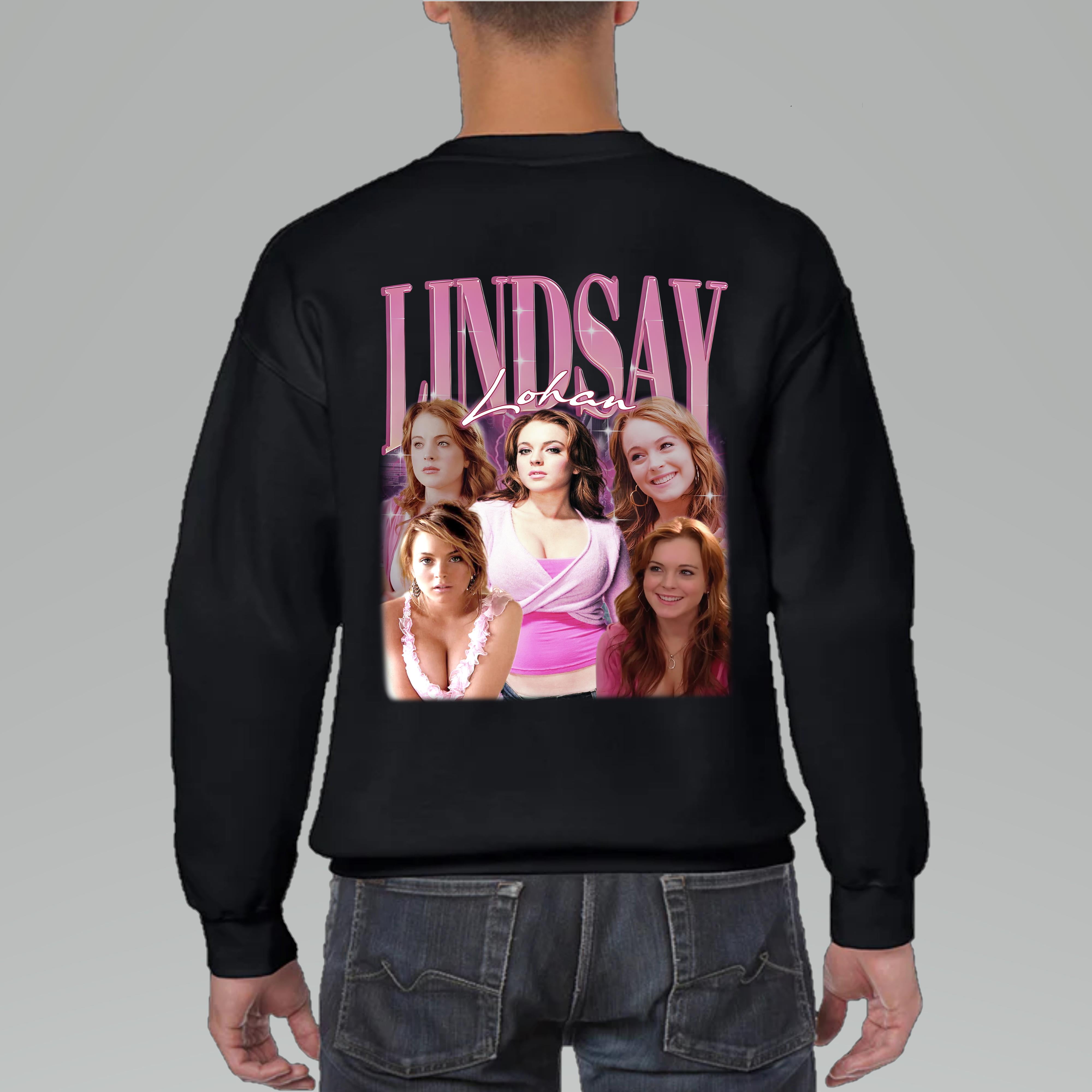 Lindsay Lohan Shirt, Lindsay Lohan Homage Sweater Back Side, Lindsay ...