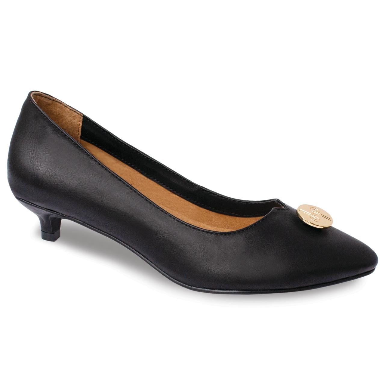 Lindsay Phillips Celeste Kitten Heel Slip-on Dress Shoe for Women ...