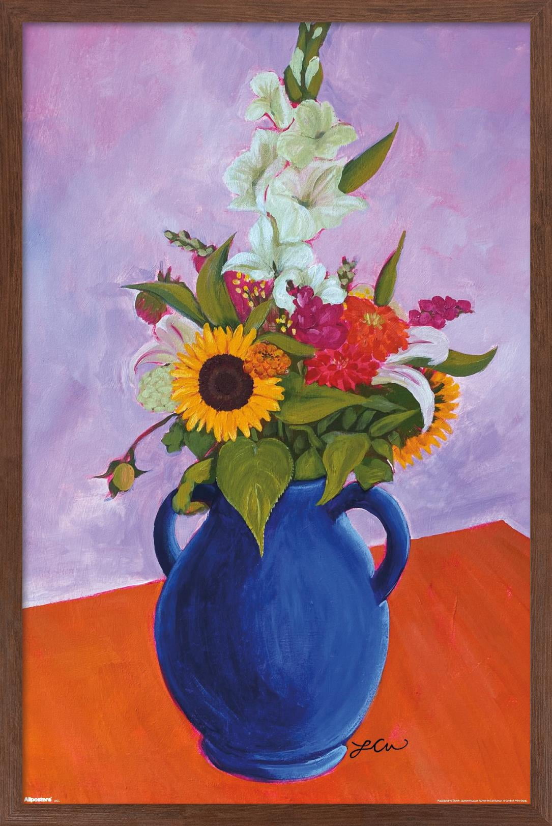Lindsey Cherek - Still Life With Farmer's Market Flowers Wall Poster ...