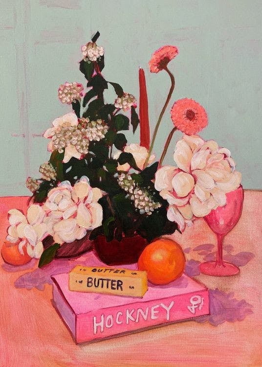 Lindsey Cherek - Still Life With Hockney Book Print Wall Art, Modern ...