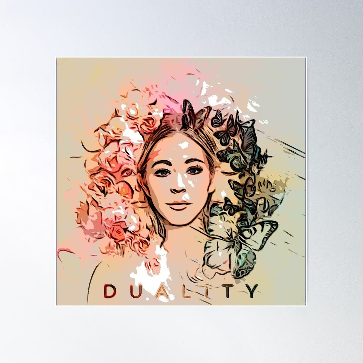 Lindsey Stirling Duality - Abstract Cover Art Poster Wall Art, Modern ...