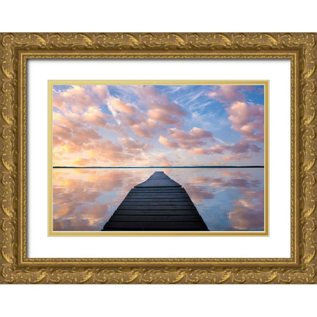 Lindsten, Christian 14x11 Gold Ornate Wood Framed with Double Matting Museum Art Print Titled ...