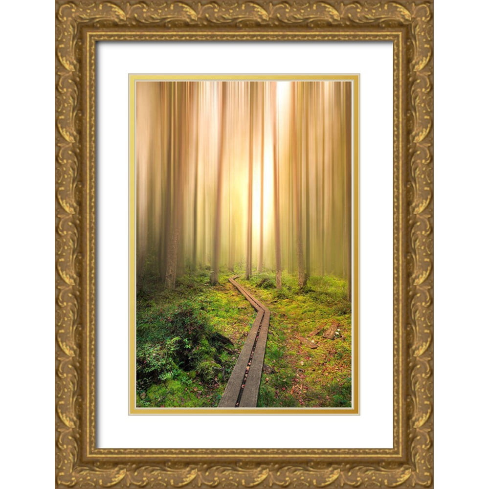 Lindsten, Christian 17x24 Gold Ornate Wood Framed with Double Matting ...