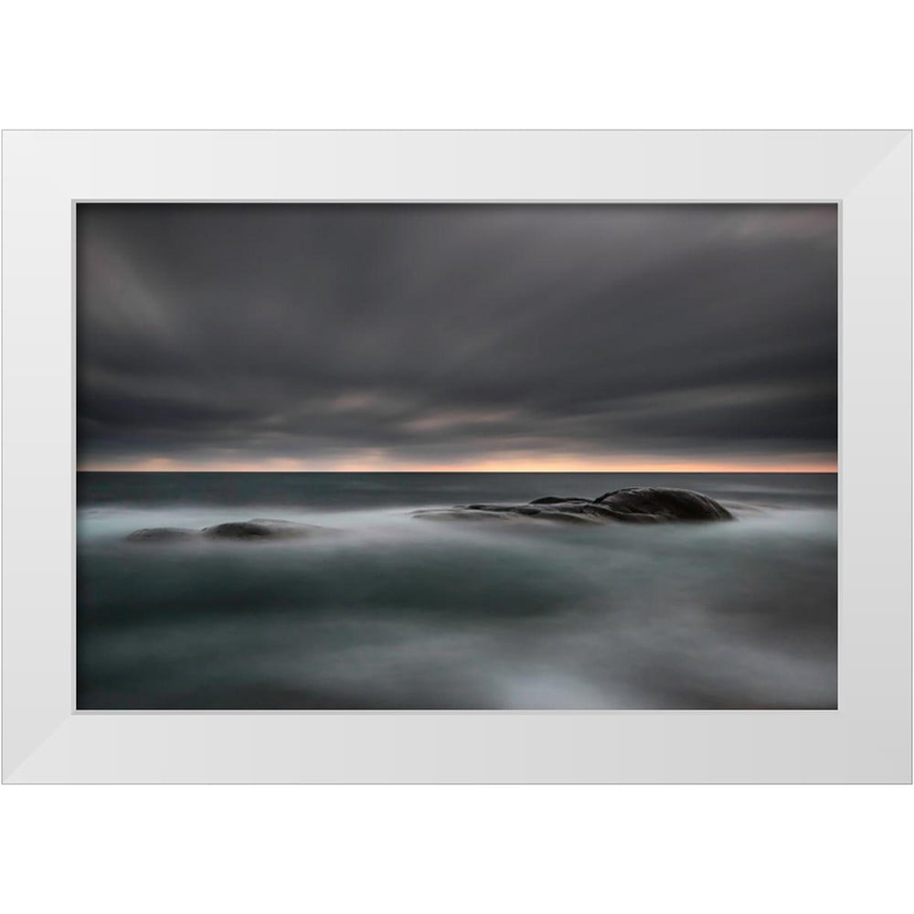 Lindsten, Christian 32x23 White Modern Wood Framed Museum Art Print Titled - Tranquility ...
