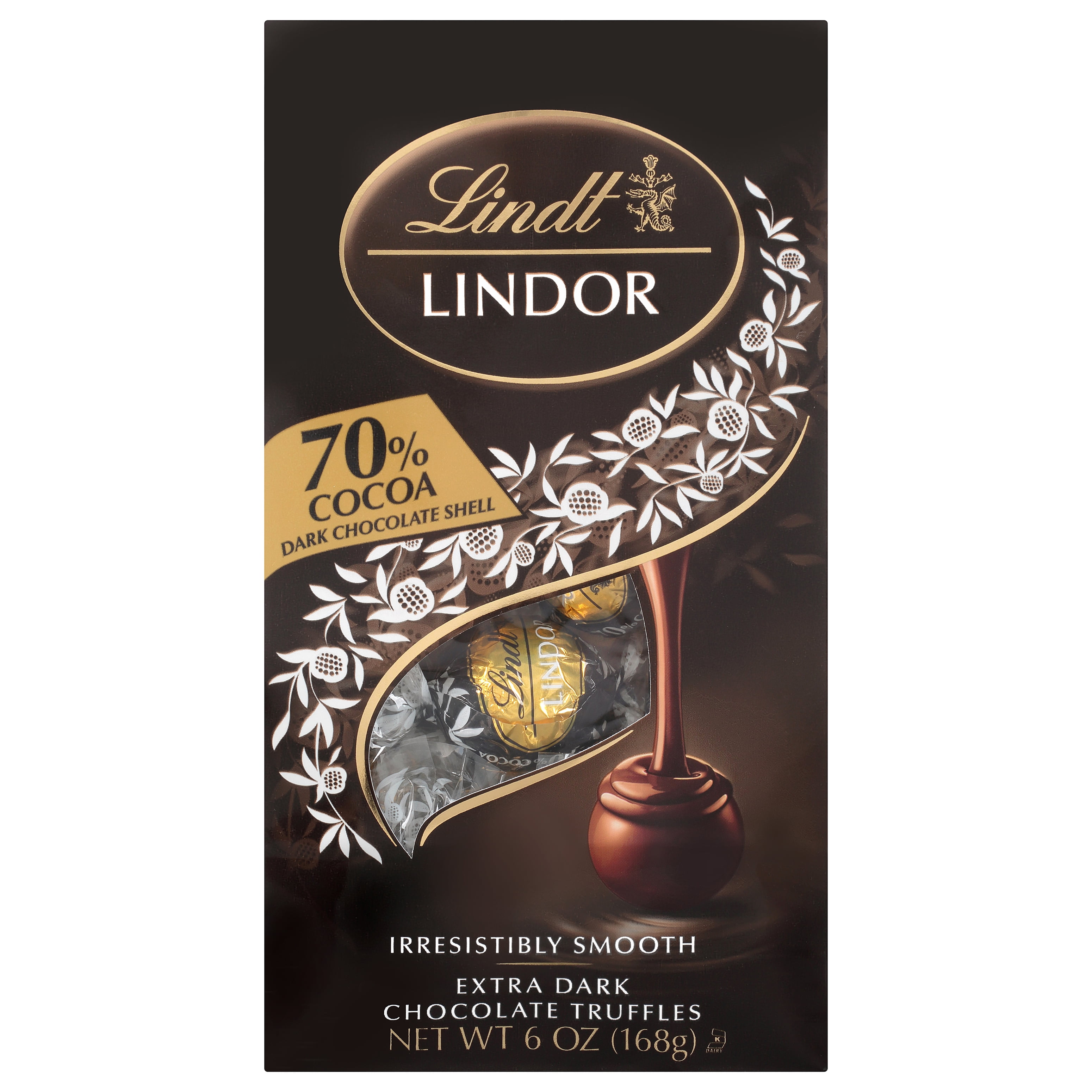 Lindt 70% Cocoa Extra Dark Chocolate Truffles - 6oz - Walmart.com
