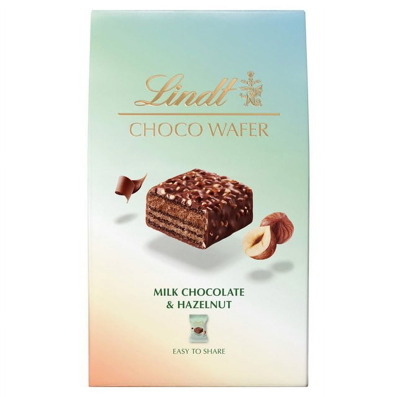 Lindt CHOCO WAFER Milk Chocolate & Hazelnut Sharing Box 135g - Walmart.com