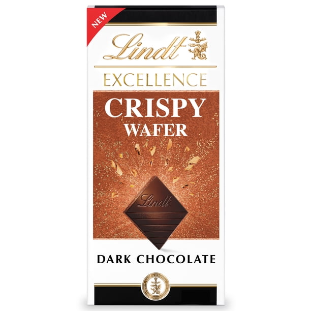 Lindt EXCELLENCE Crispy Wafer Dark Chocolate Candy Bar, 3.5 oz, Bar ...