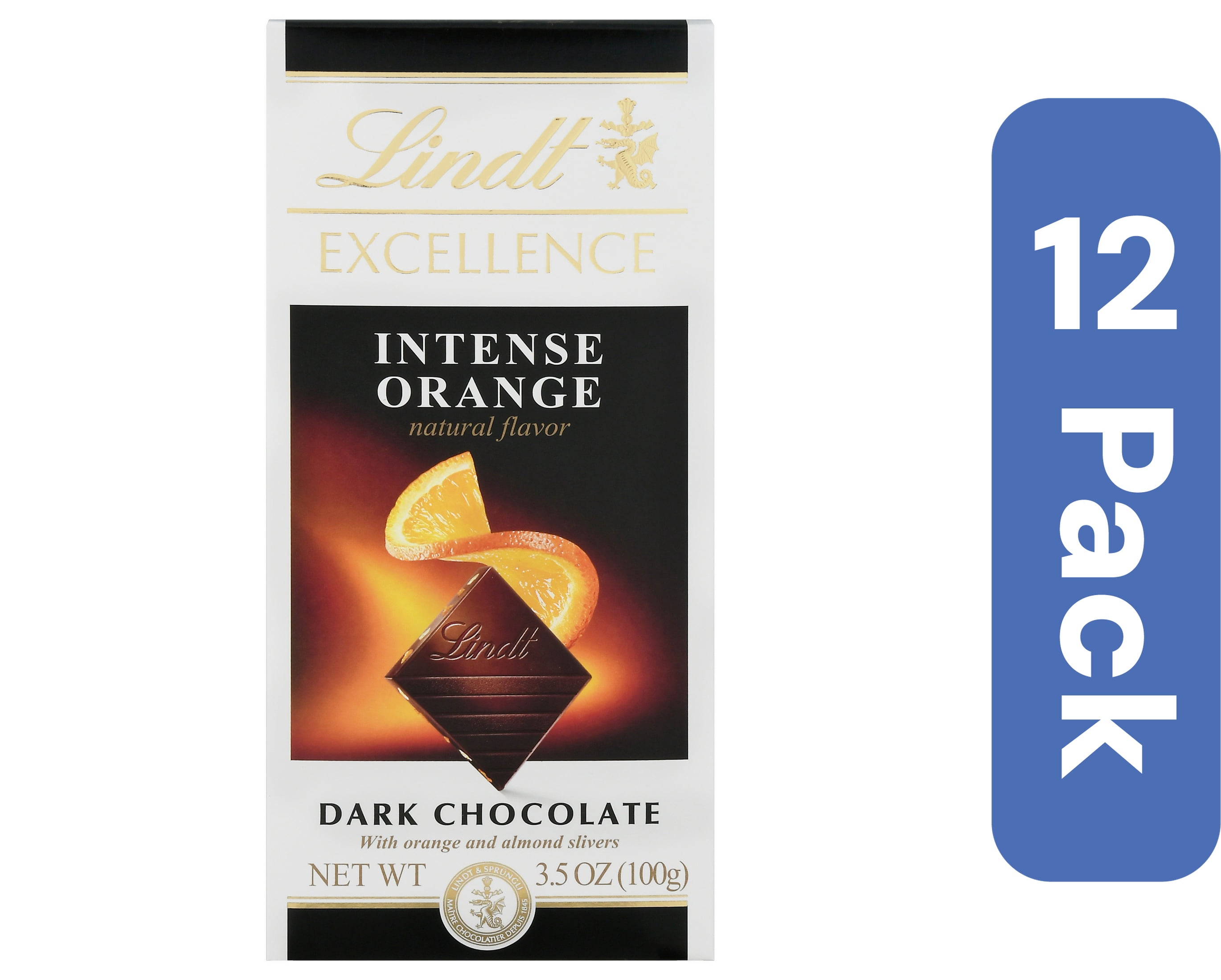 Lindt Excite Orange Intense Chocolate Bar 3.5 oz (Pack Of 12) - Walmart.com