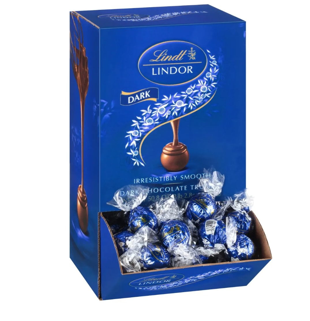 Lindt LINDOR Dark Chocolate Caramel Truffles, Milk Candy, 120 Pack, 50. ...