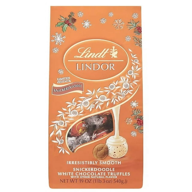 Lindt Seasonal Christmas Candy - Snickerdoodle White Chocolate Truffles ...