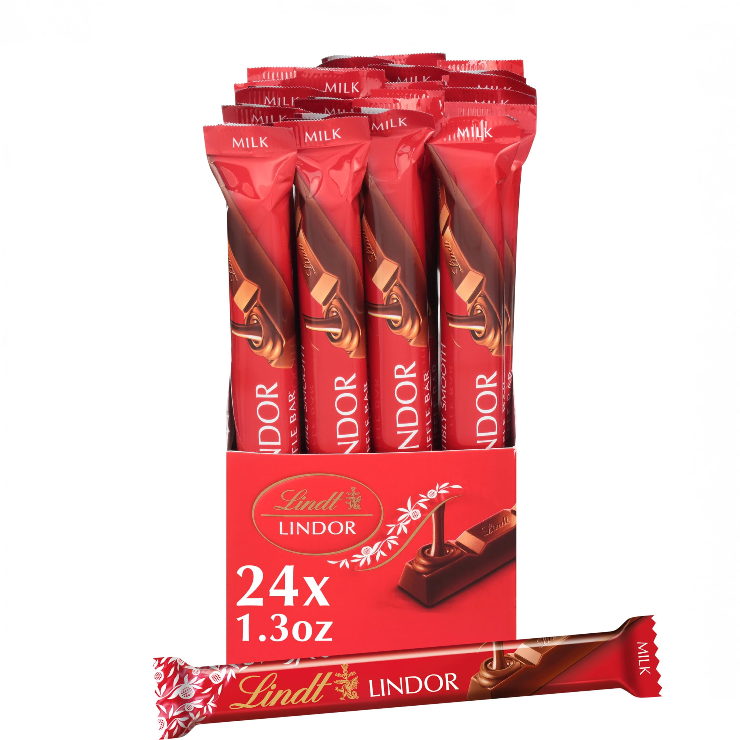 Lindt LINDOR Milk Chocolate Truffle Bar, Chocolate Candy Bar with ...