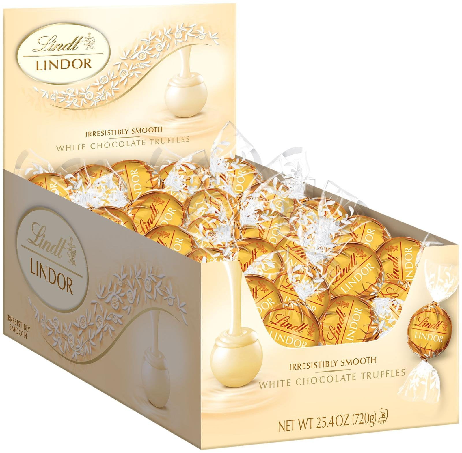 Lindt LINDOR White Chocolate Truffles, 25.4 oz, 60 Ct - Walmart.com